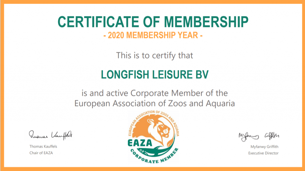 Longfish Leisure becomes member of EAZA
